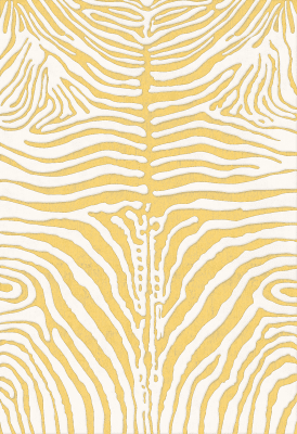 Wilton-tæppe - Zebra (gul) - Trendcarpet.dk